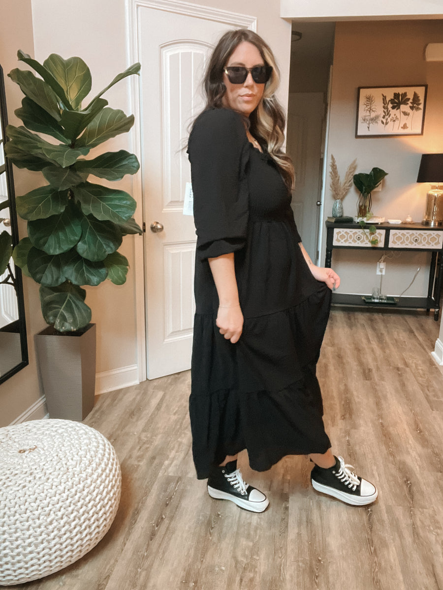 Perfect fall dress black – Petal + Metal threads