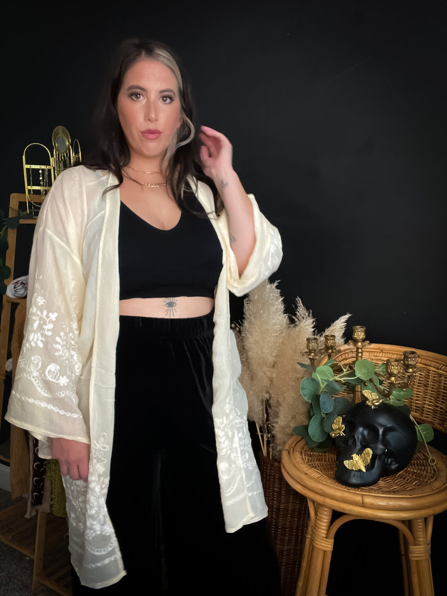 Midnight bralette – Petal + Metal threads